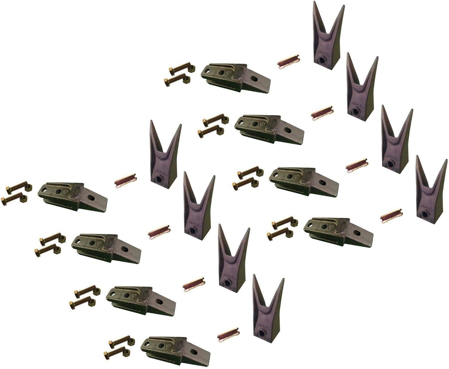 Amazon.com: 8 - Bobcat Style Mini Ex, Skid Bucket Shank, Rock Tooth ...