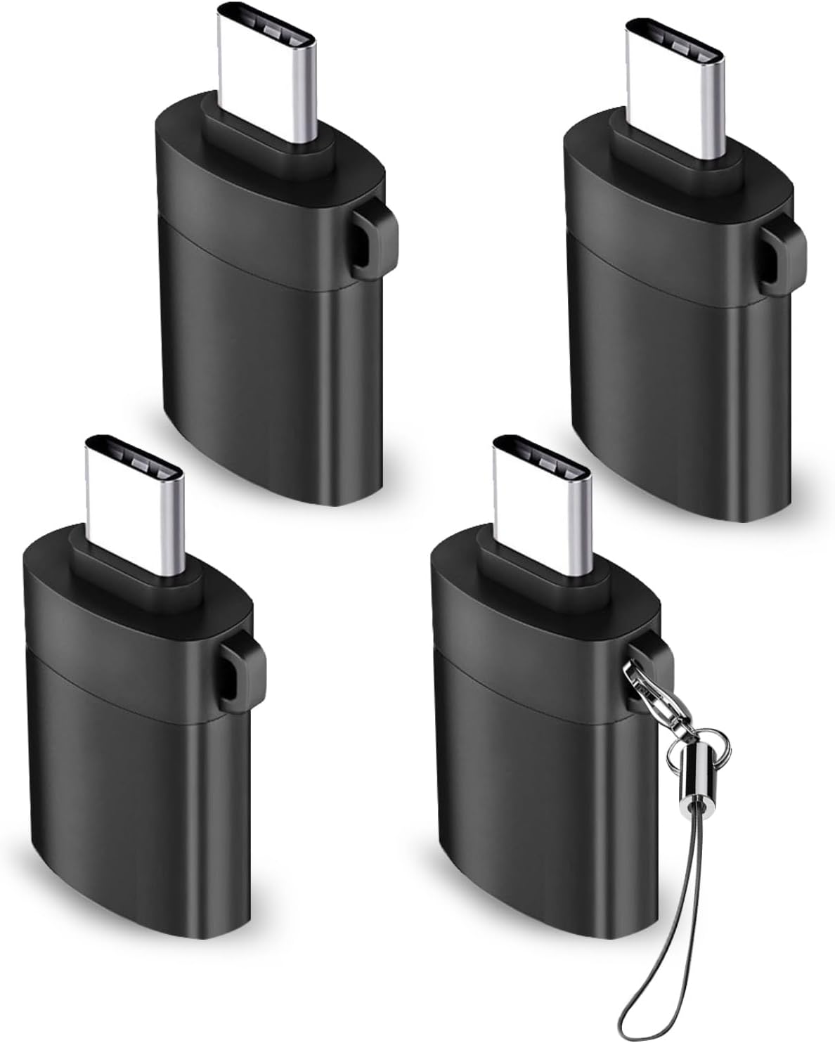 OTG Converter For Devices USB C To USB Adapter 4-Pack - USB 3.0 Type C ...