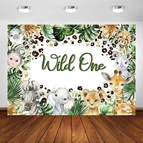 Amazon.com : Avezano Wild One Backdrop Wild One Birthday Decorations ...