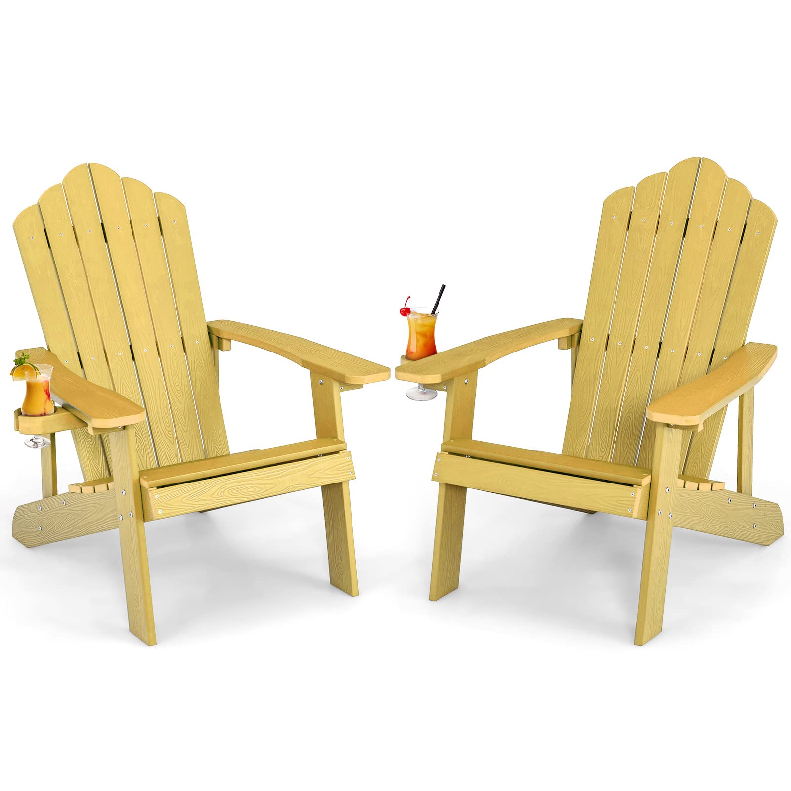 Amazon.com : Giantex Outdoor Adirondack Chair - Oversized Patio Chairs ...