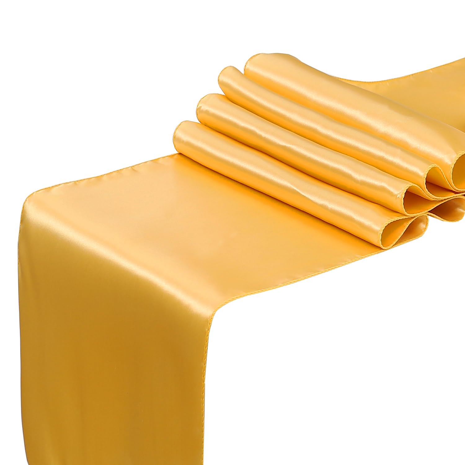 Amazon.com: WENSINL Gold Table Runners 10 Pack - Satin Table Runner 12 ...
