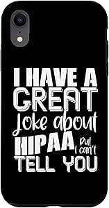 Amazon.com: iPhone XR HIPAA Joke Funny Medical Records Coder Billing Case : Cell Phones ...