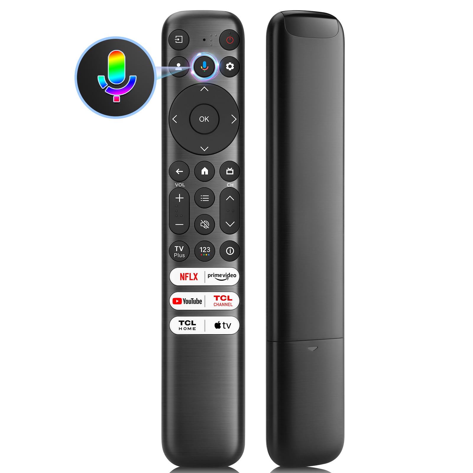 Replacement Voice Remote RC813 for TCL Google TV Q6 Q7 QM8 S3 S4 Q570G ...