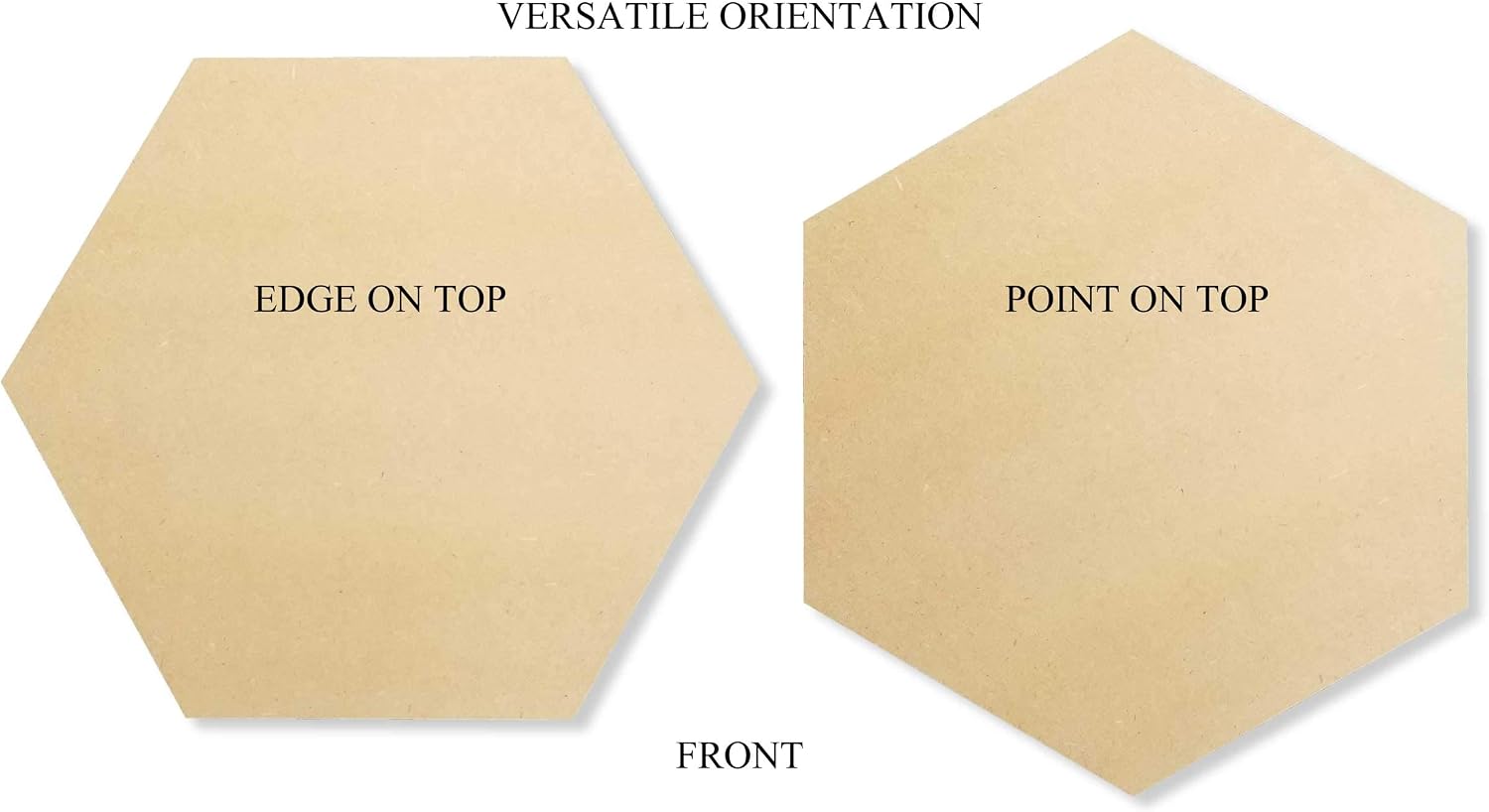 Studio Papilia MDF Board Hexagon, 12 inches 2-Pack | Unfinished Wooden ...
