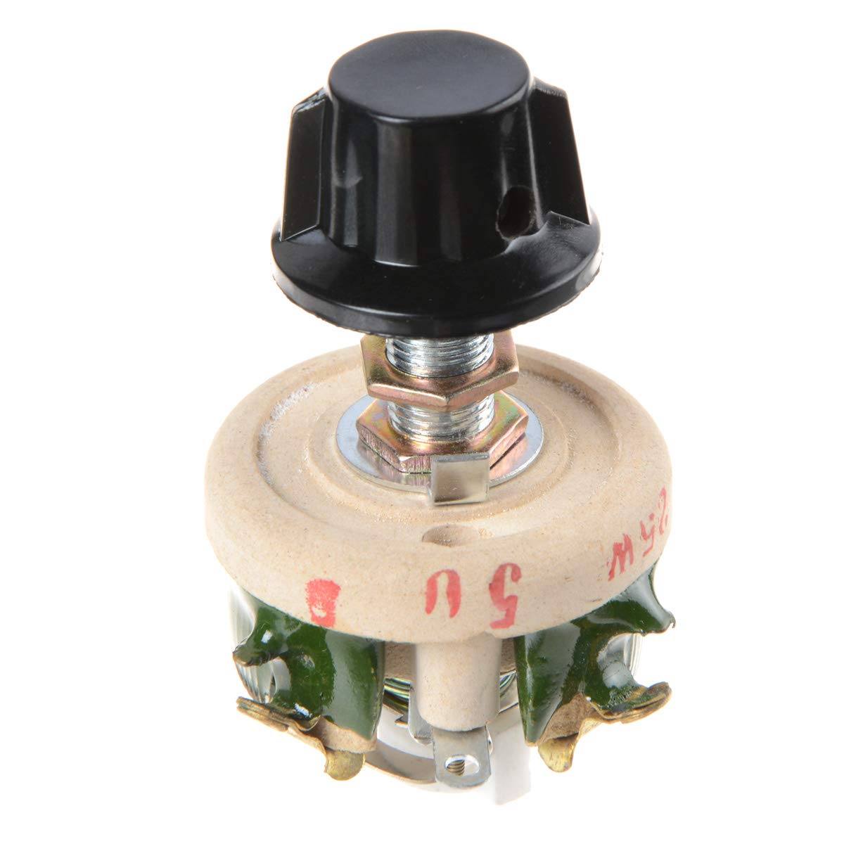 YXQ 25W 50 Ohm Resistor Rheostat Porcelain Plate Sliding Resistors ...