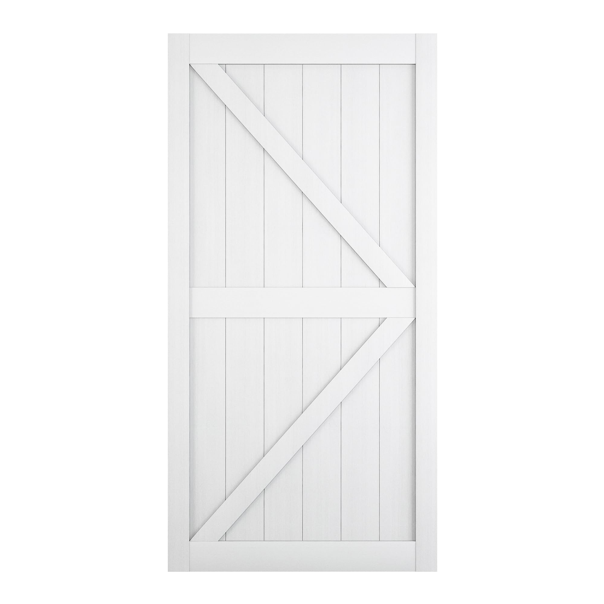 BARNSMITH 42in x 84in Sliding Barn Door Only, K-Frame, Solid Wood Barn ...