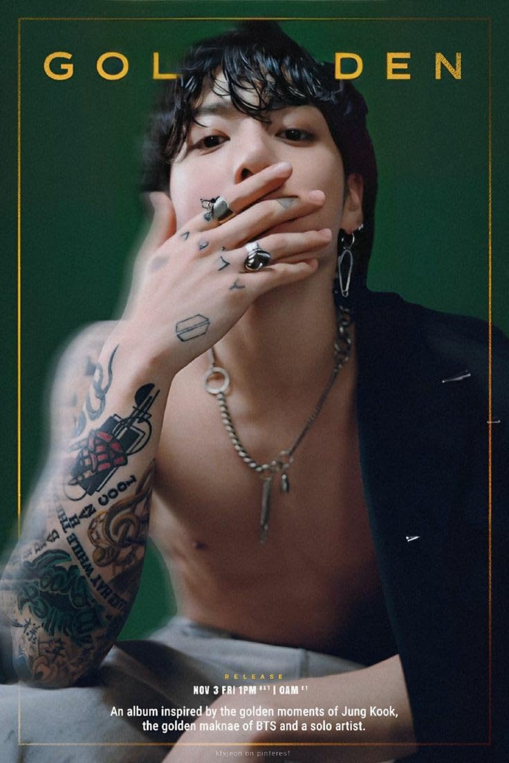 BTS JK Jungkook Exclusive Photocards New Album Golden : Jeon Jungkook ...