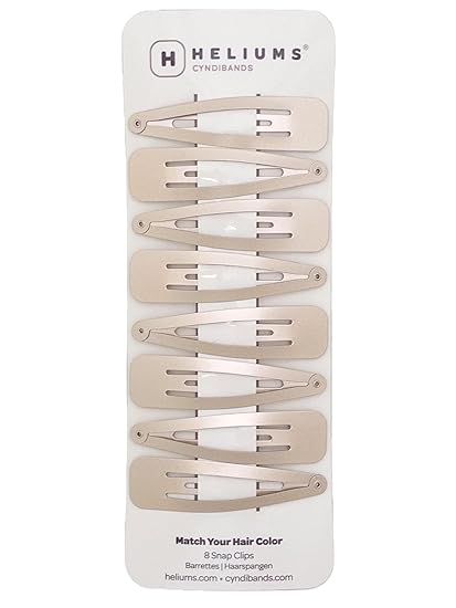 Amazon.com : Heliums Large Snap Hair Clips - Ash Blonde - 2.7 Inch ...