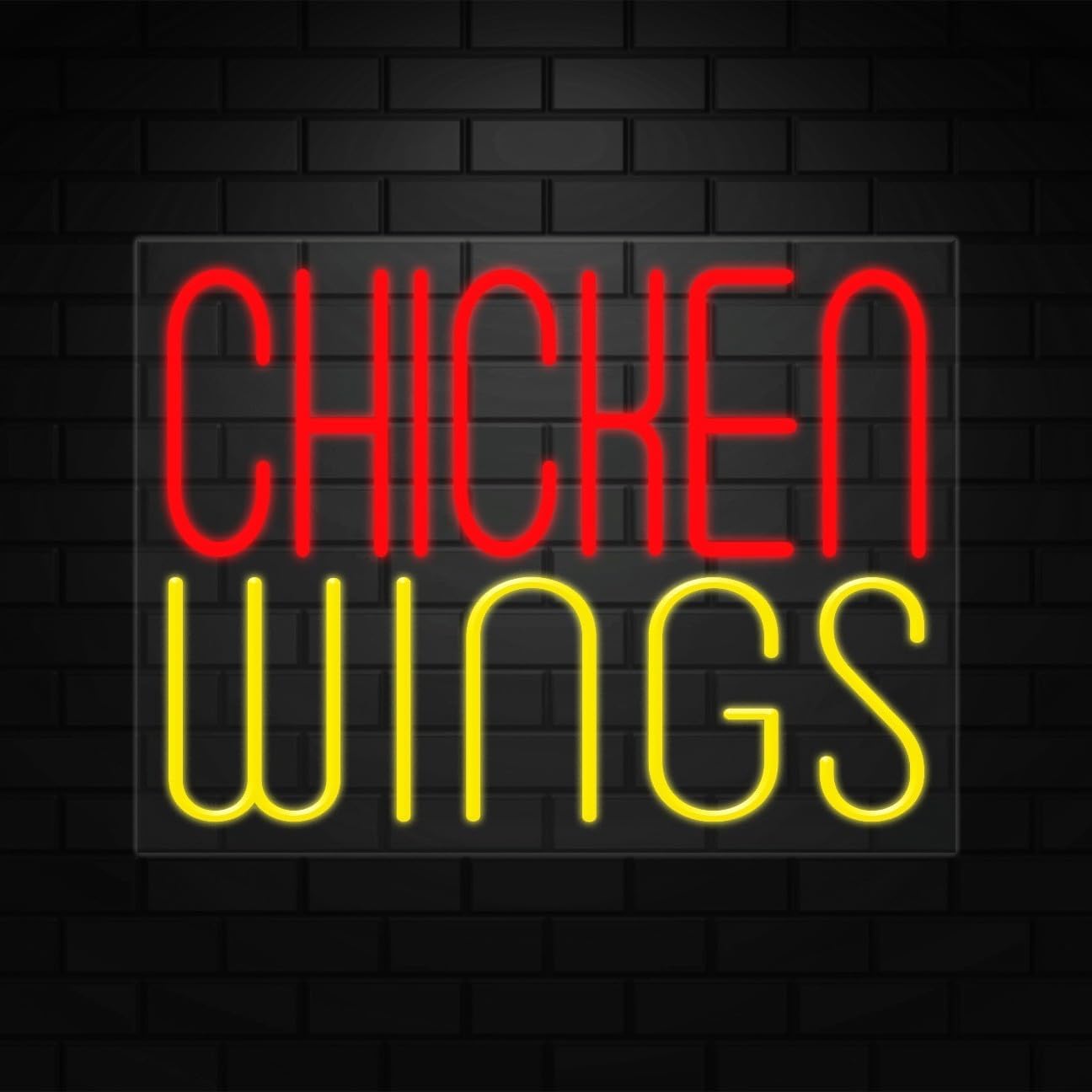 Amazon.com : Chicken Wings Neon Sign for Retail Displays | Value priced ...