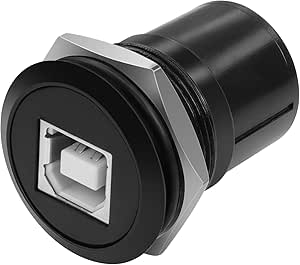 Amazon.com: QIANRENON USB Type B Female to Female Panel Mount Adapter ...