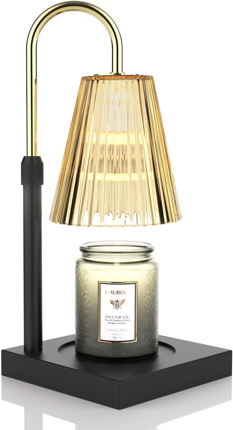 Briever Dimmable Candle Warmer Lamp with Timer, Height Adjustable ...