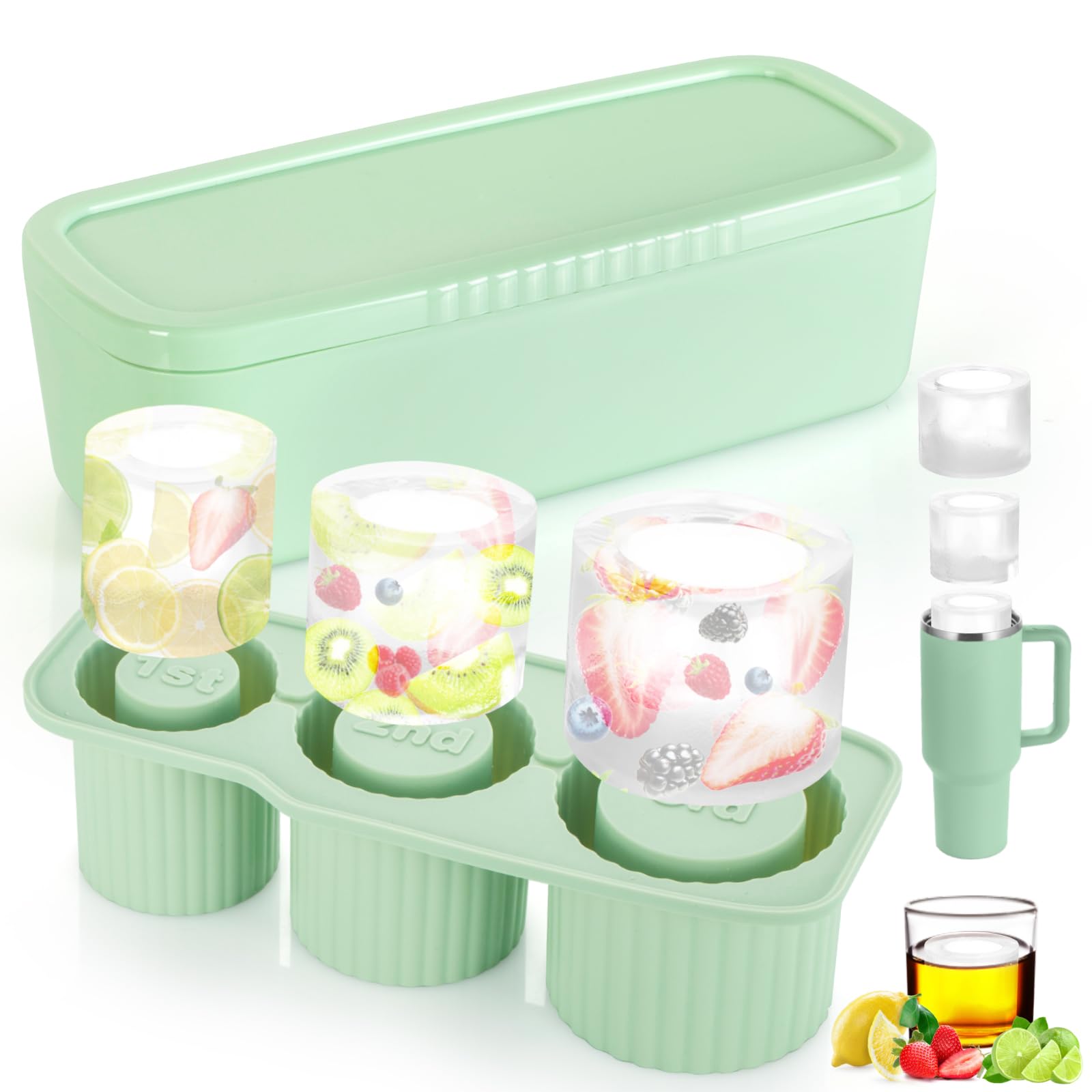 Amazon.com: Ice Mold for Stanley Cup 20-30-40 oz - Ice Cuble Tray for ...