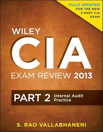 Wiley CIA Exam Review 2013, Internal Audit Practice (Part 2 ...