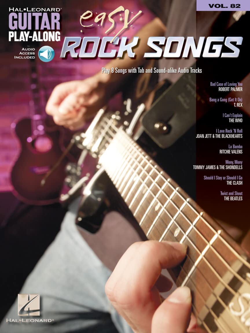 Easy Rock Songs: Guitar Play-Along Volume 82 : Hal Leonard Corp: Amazon ...