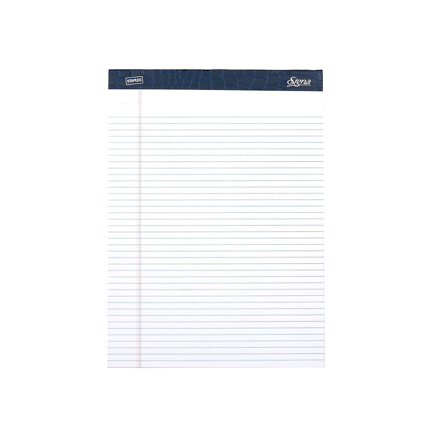 STAPLES 809816 Signa Letter Notepads 8.5-Inch X 11.75-Inch Narrow White ...