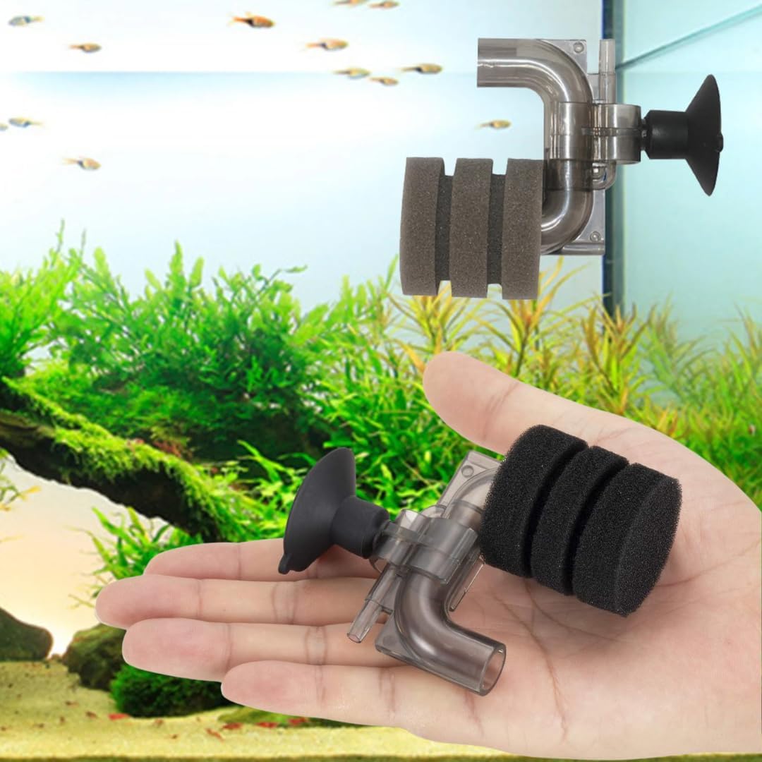 VAYINATO® Mini Bottom C Type Small Bio Sponge Filter for Nano Aquarium ...