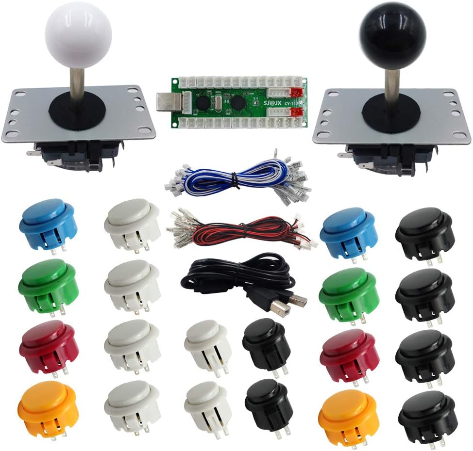 Amazon.com : SJ@JX Arcade DIY Kit 2 Player Arcade Controller USB ...