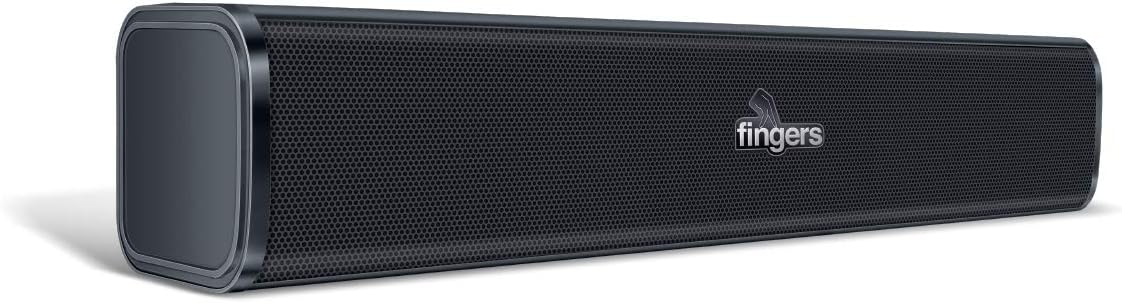 FINGERS F2.0 Watt 2.0 Channel USB Multimedia Speaker, Black, Standard ...