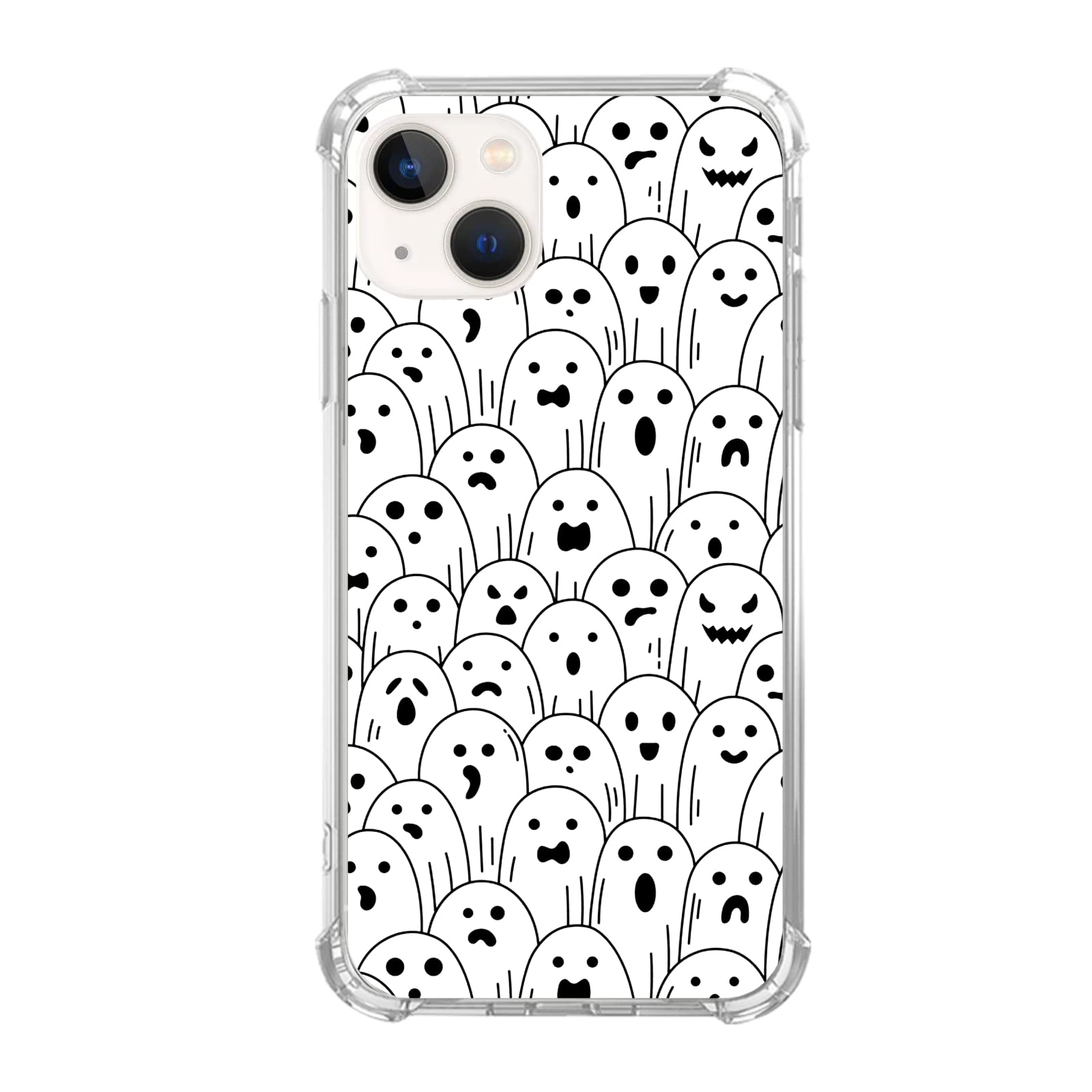 WidofvSpky Cute Halloween Ghosts Phone Case for iPhone 13, Trippy ...