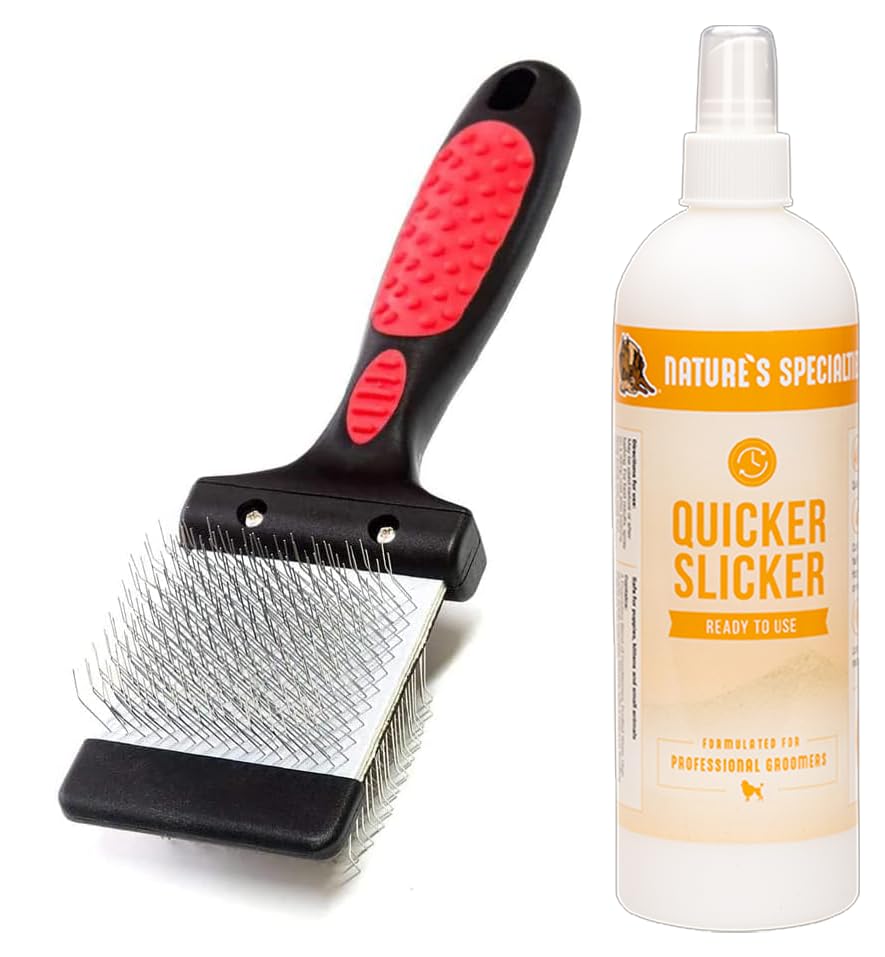 Amazon.com: RYAN'S PET SUPPLIES Double Sided Flex Slicker Brush, Large ...
