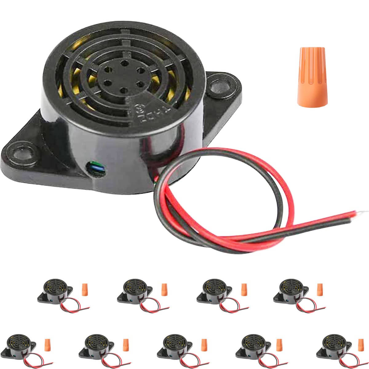 DAOKAI 10 Pieces Electronic Buzzer Alarm 3-24V 12V Active 95dB High ...