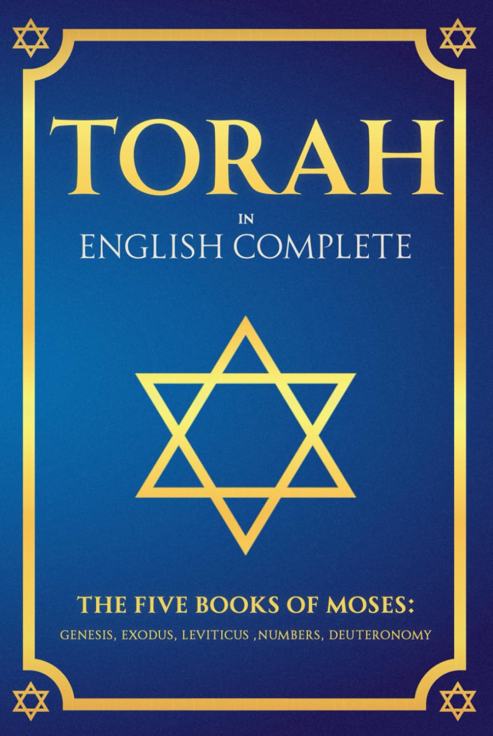 Amazon.com: Torah in English Complete: The Five Books of Moses ...
