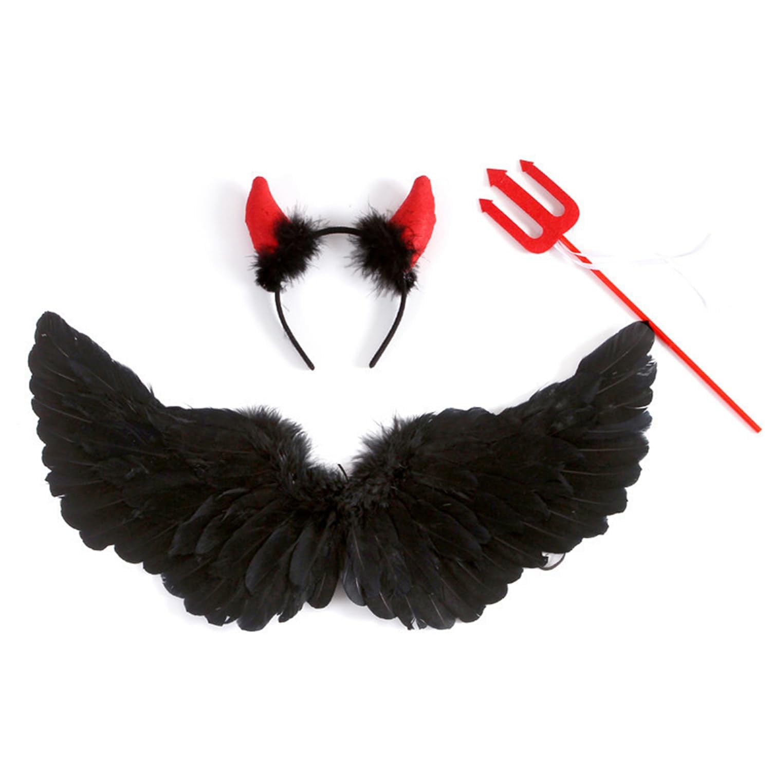 Sweet Seven Halloween Angel Wings For Girls Kids Costume Halo ...