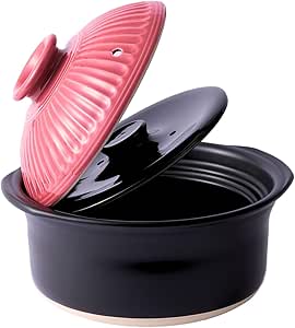 Amazon.co.jp: Ginpo Pottery Kikuka Cooking Rice Earthenware Pot (2-go 3 ...