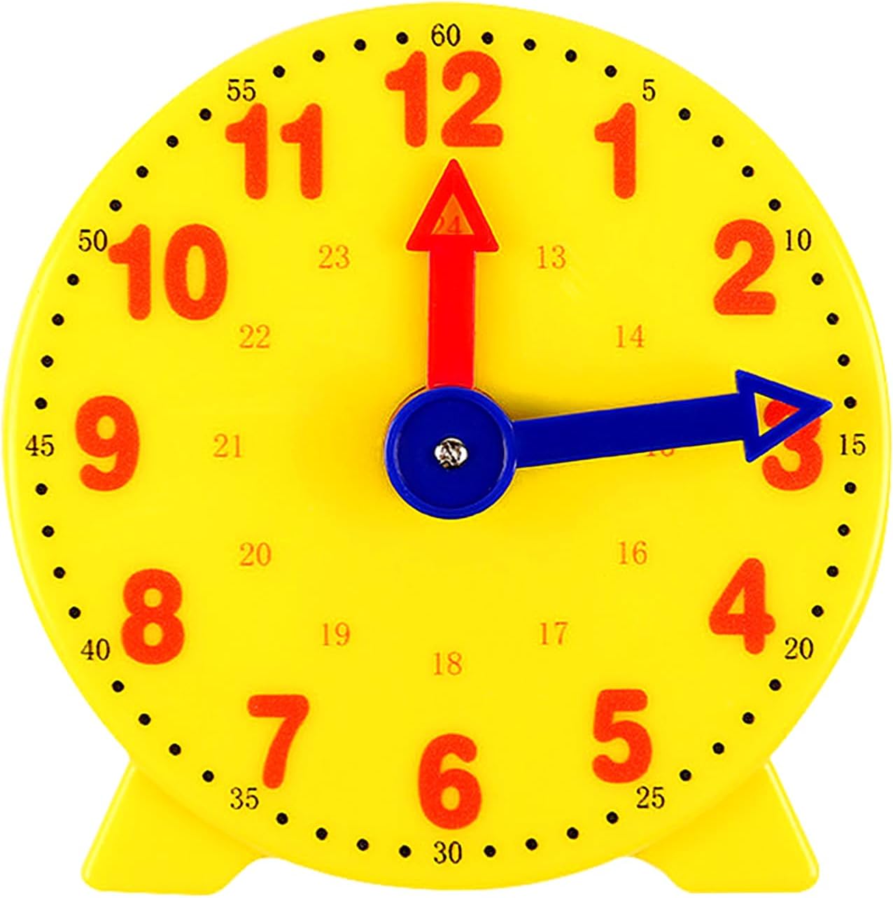 Rumyve 24-Hour Teaching Clock for Children - Colorful Educational Time ...