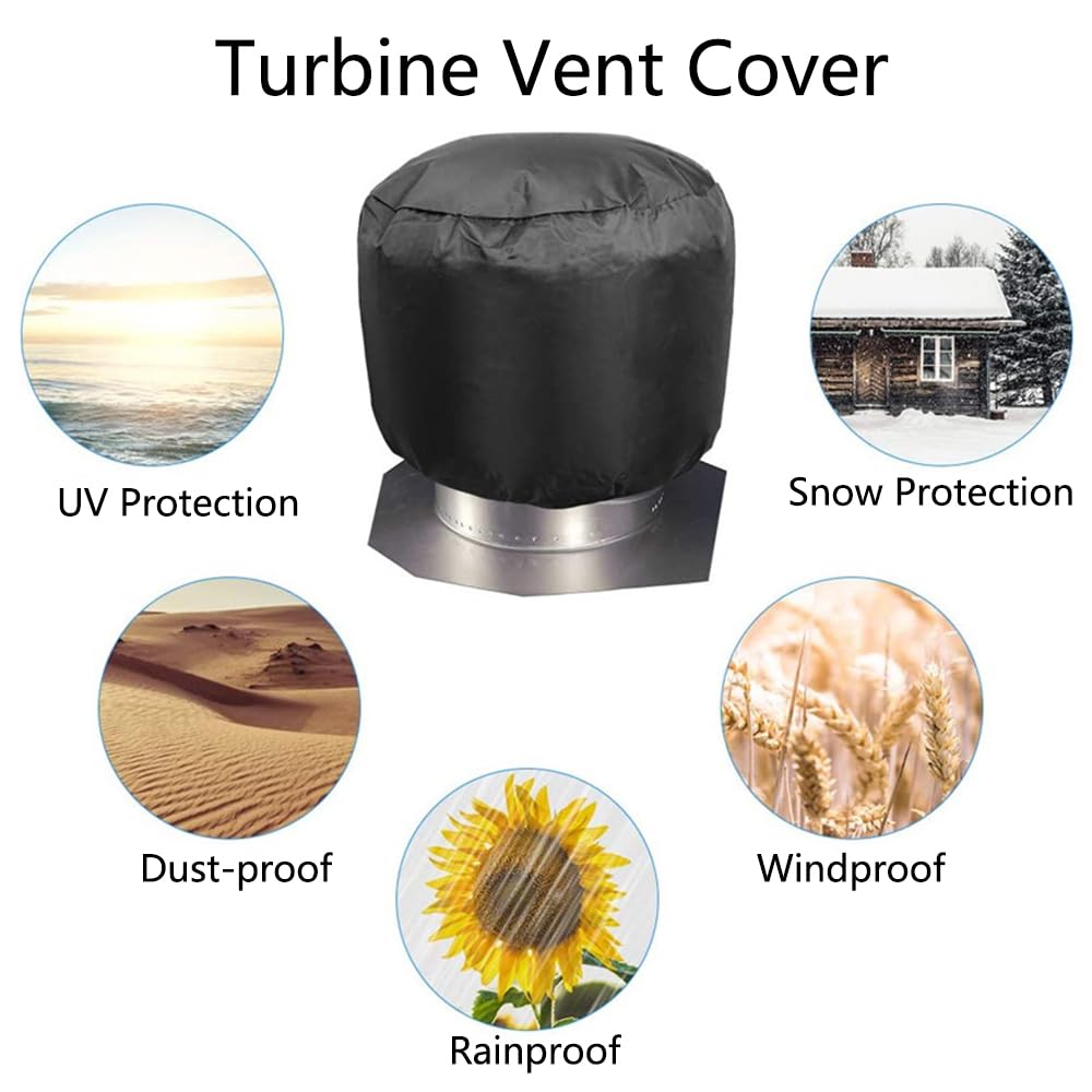 Snapklik.com : 2 Pack 30 44cm/12 17.5in Turbine Vent Cover Roof ...
