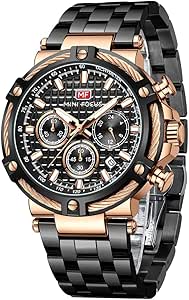 Amazon.com: MF MINI FOCUS Business Men Watches (Chronograph/Waterproof ...
