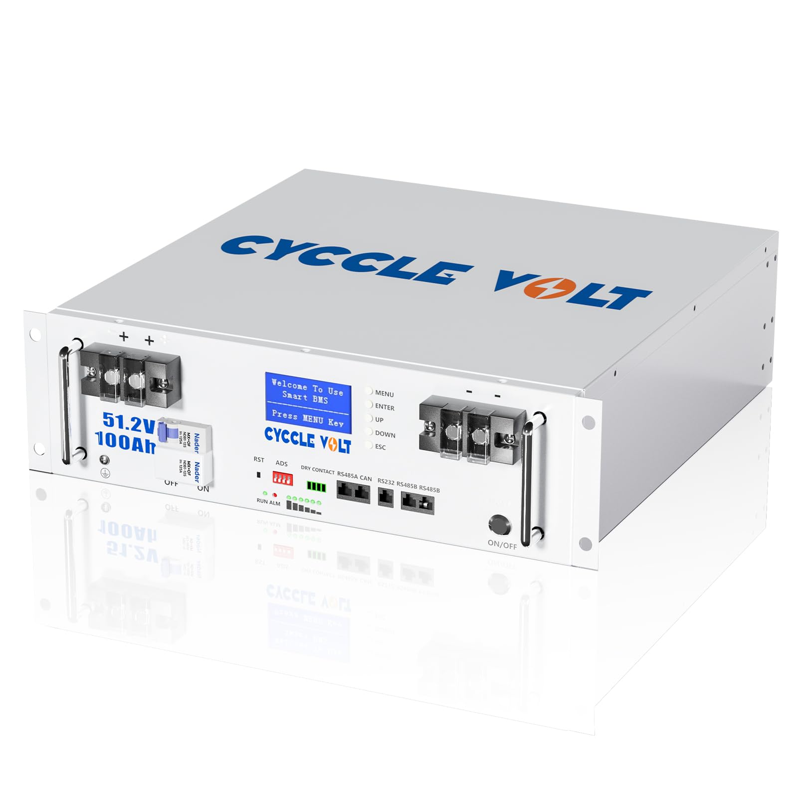 Amazon.com: 48V 100Ah LiFePO4 Lithium Battery with Stacking Bracket ...