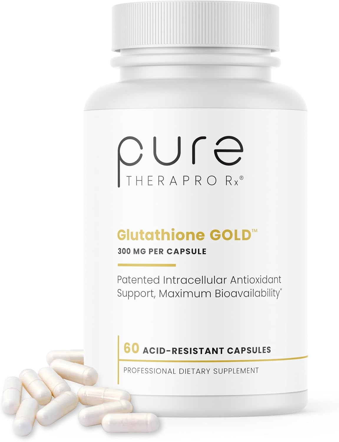 S-Acetyl Glutathione GOLD 300mg PER Capsule - 60 DRcaps "Acid-Resistant ...