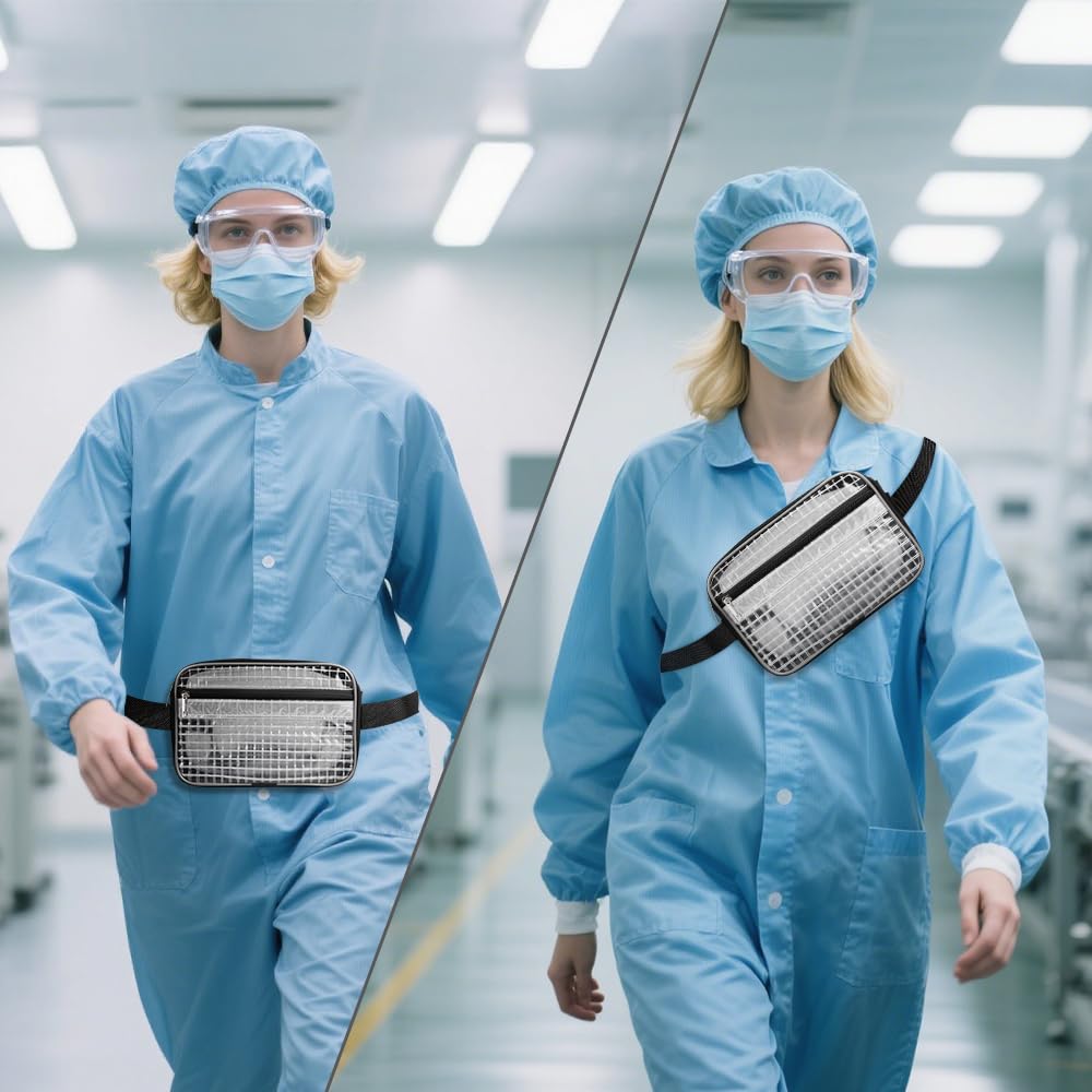 Snapklik.com : 9.8 Inch Fanny Pack Tool Bag -Transparent & Anti-static ...