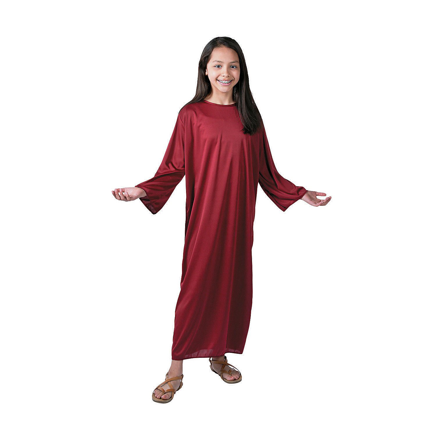 Amazon.com: Fun Express Child Large Maroon Nativity Robe for Christmas ...