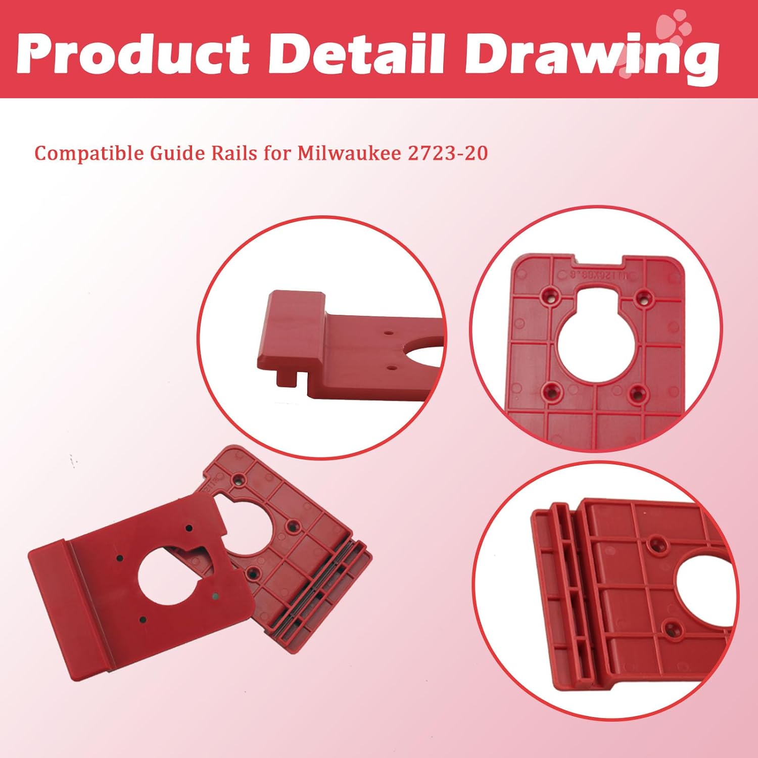 2723-20 Router Guide Rail Adapter Fits For Milwaukee Track Saw Guide ...