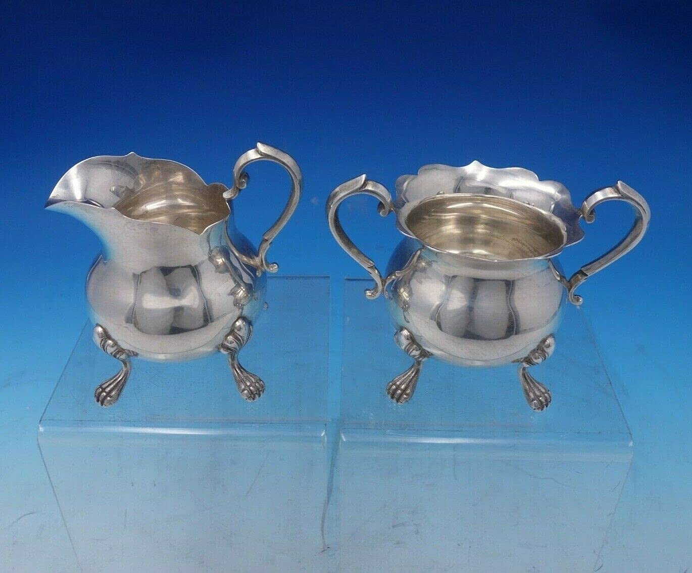 Sterling Silver Creamer And Sugar