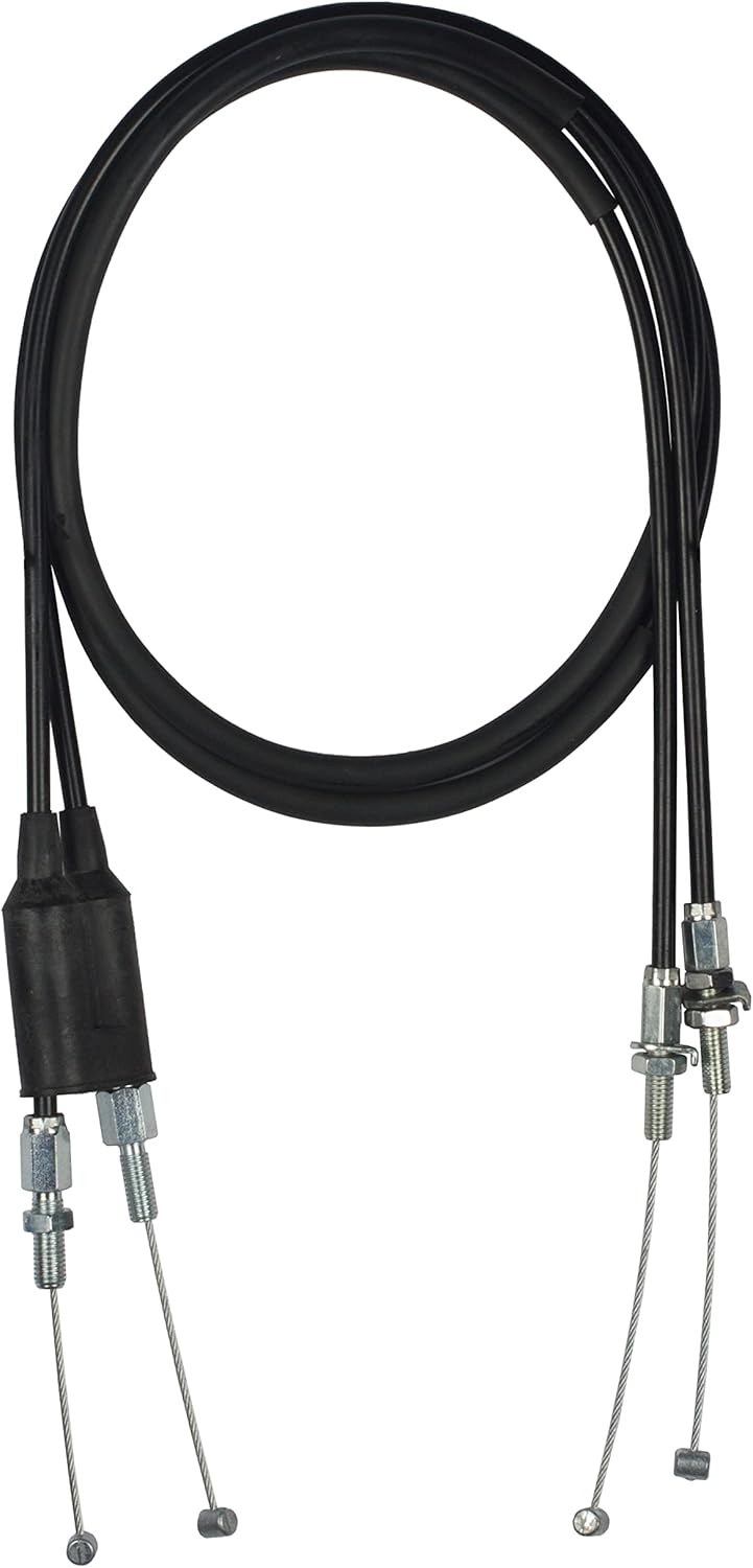 Amazon.com: MOTOMASTER Motorcycle Throttle Cable SET A B (PULL and PUSH ...