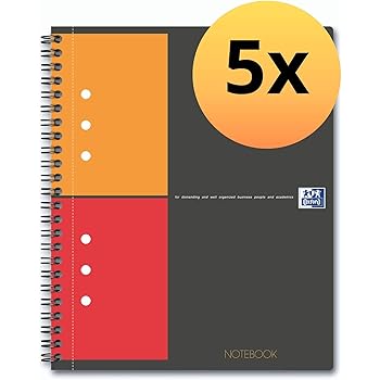 OXFORD Cahier International Notebook A5+ Ligné 6mm 160 Pages Reliure ...