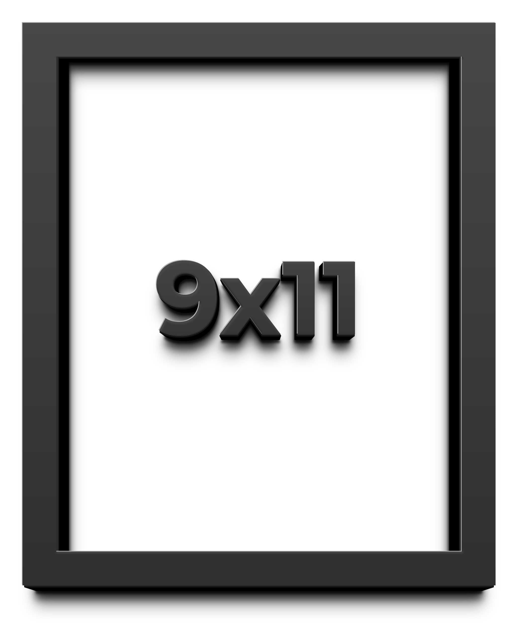 Amazon.com - 9x11 Shadow Box Frame Black | 1 Inch Deep Solid Wood ...