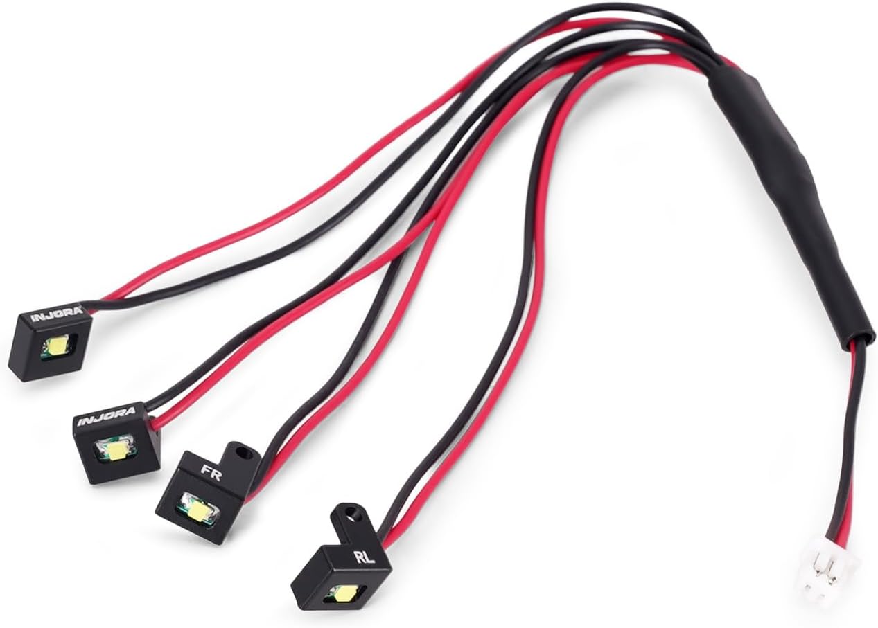 Amazon.com: INJORA 4-LED Rock Lights Kit for 1/30 Axial SCX30 (White ...