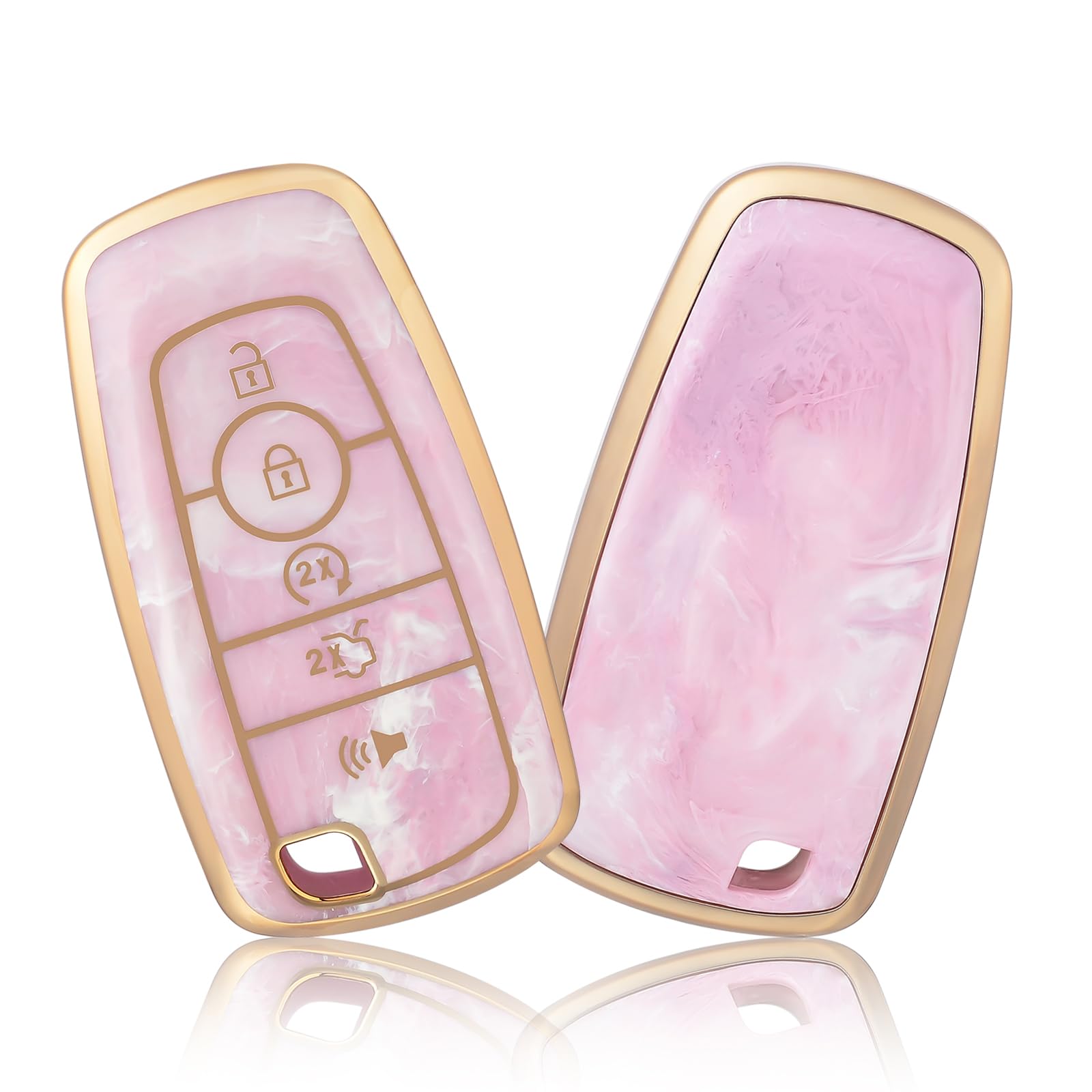 Amazon.com: OFFCURVE Key Fob Cover for Ford Fusion Explorer Escape F150 ...