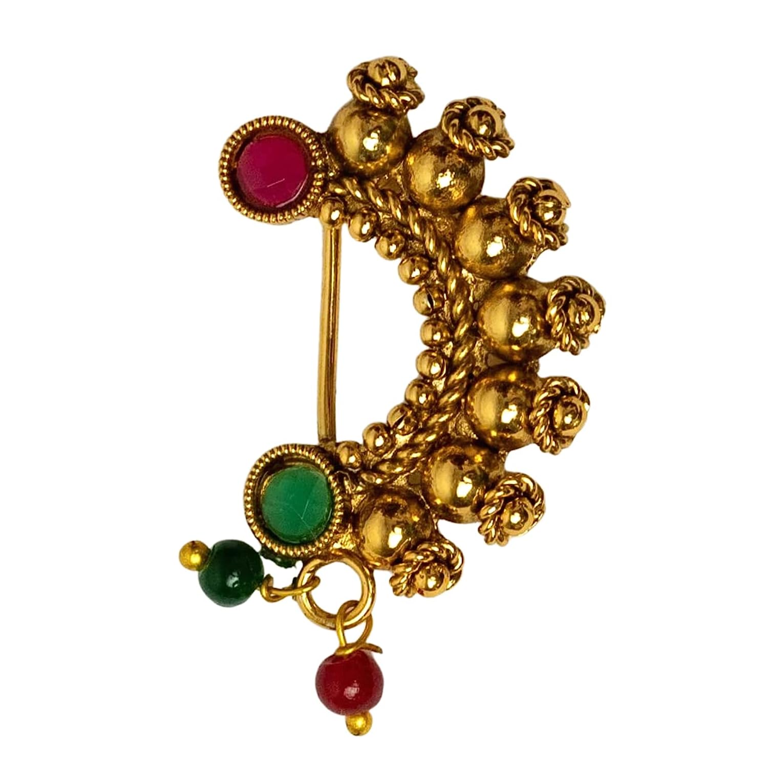 How To Wear Marathi Nose Ring Without Hole at Joshua Matos blog