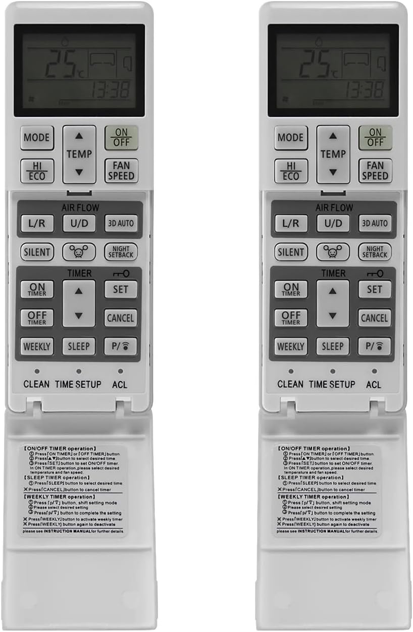 Amazon.com: 2Pack RLA502A700B Replacement Remote for Mitsubishi Air ...