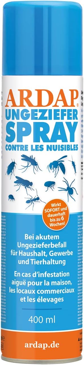 ARDAP Spray Insecticide contre les nuisibles 400ml - Spray anti ...