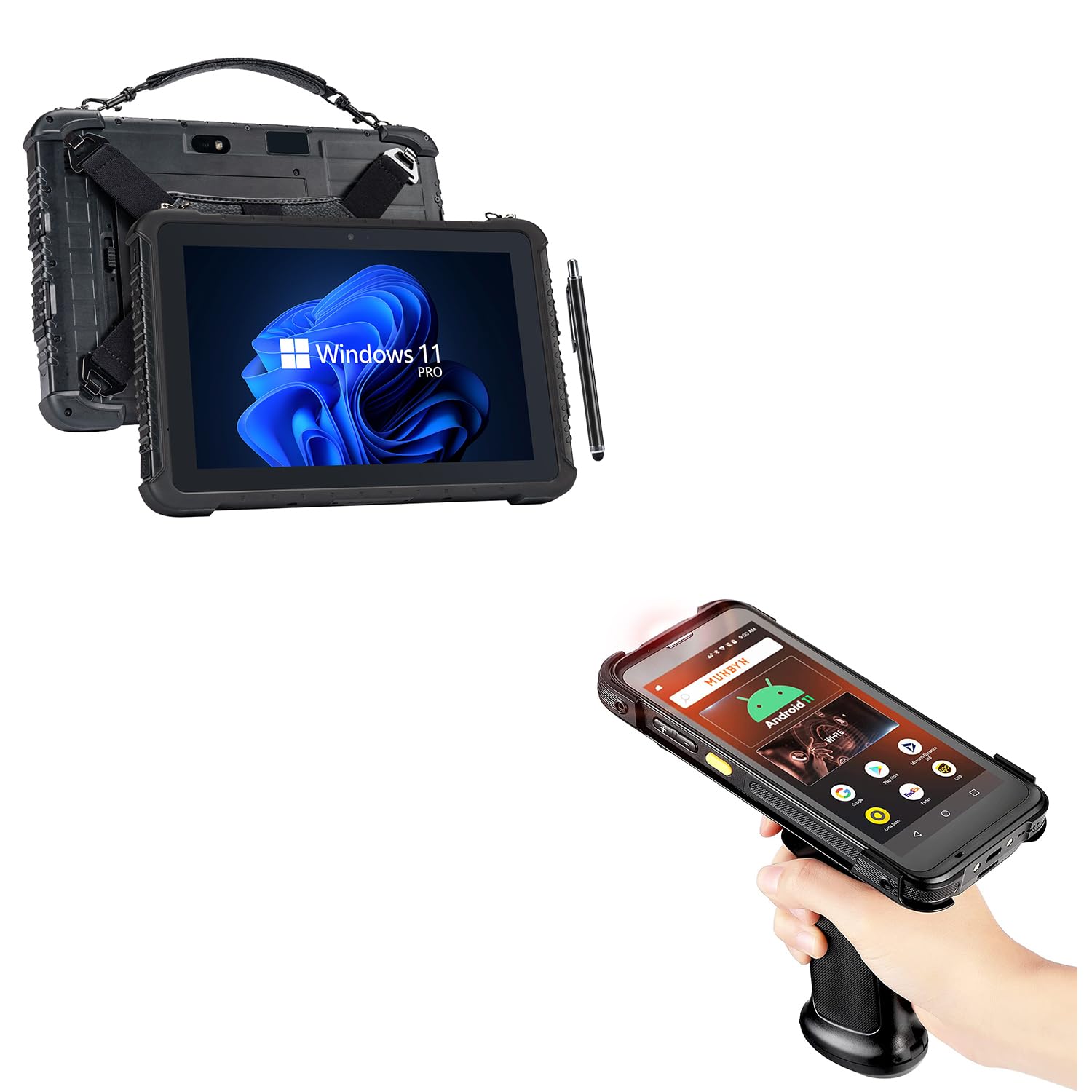 Amazon.com: MUNBYN Rugged Tablet, 10.1 inch Windows Tablet, Windows 11 ...