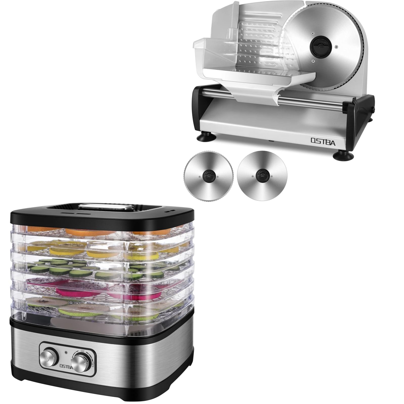 Amazon.com: Save 10% for OSTBA SL-518-200W Meat Slicer and GGJ-261A ...