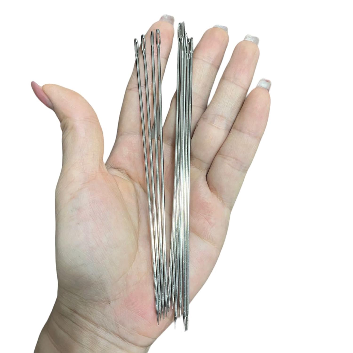 10pc 6" Extra Large Extra Long Metal Needles Upholstery Leather Hard ...