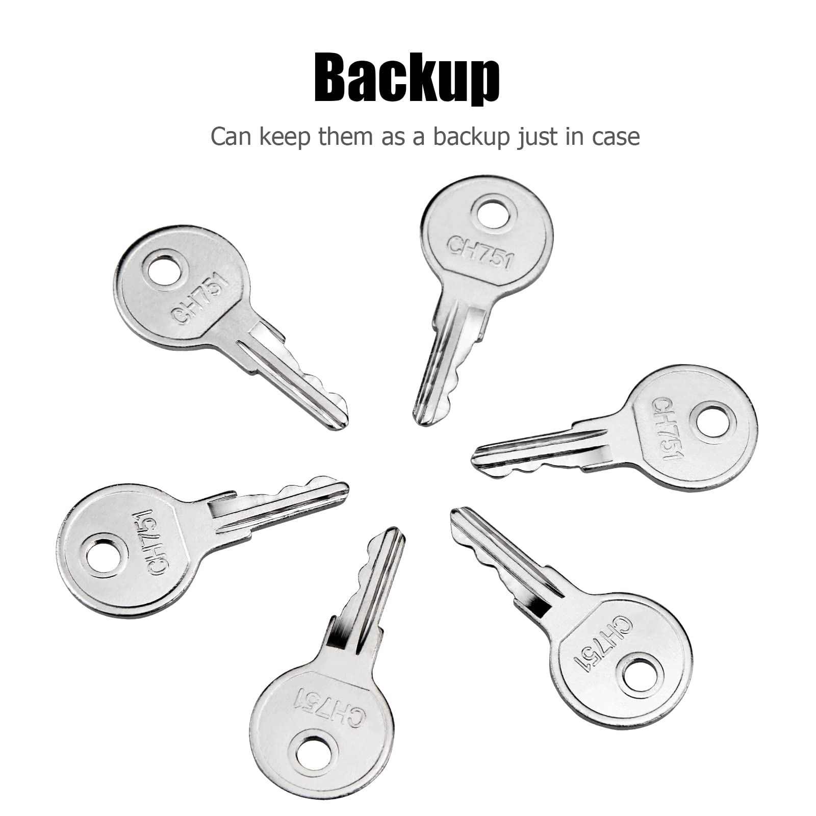 Camper Keys Pair Of Keys CH751 Key Blank RV Storage Compartment ...
