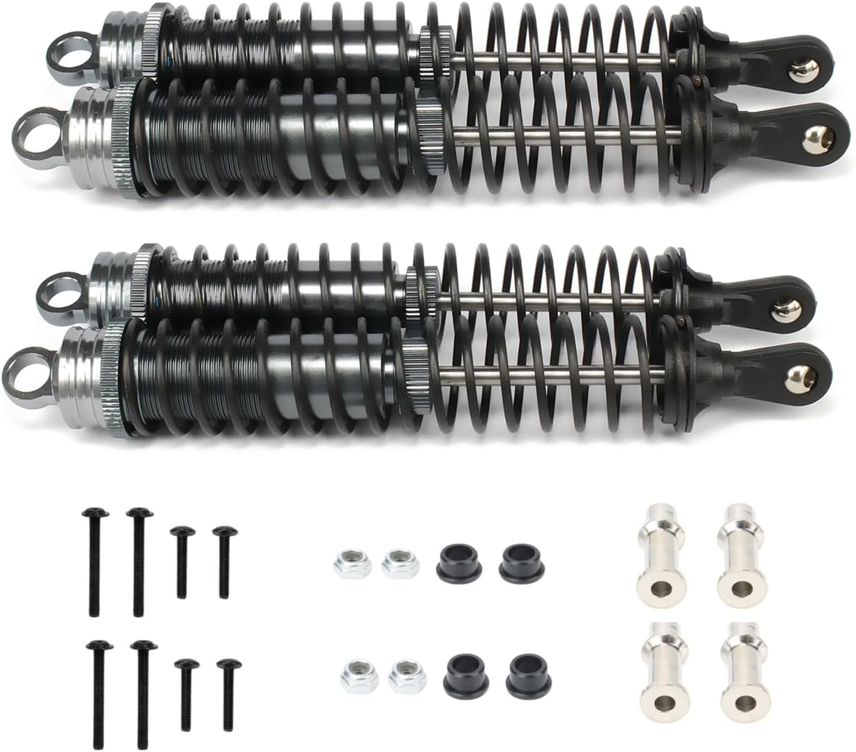 Amazon.com: CrazyRacer Aluminum Big Bore Shock (165MM) W/ 5MM Steel ...